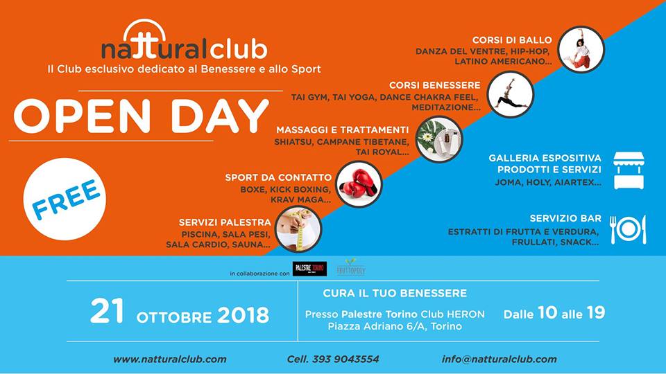 Un open day gratuito alle Palestre Torino Club Heron domenica 21 ...